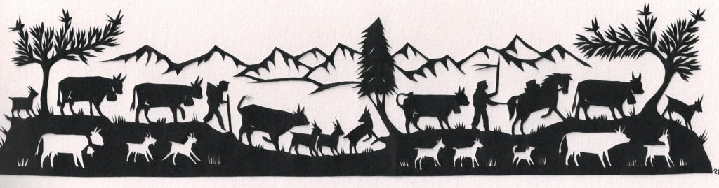 Waldtiere – Scherenschnitte